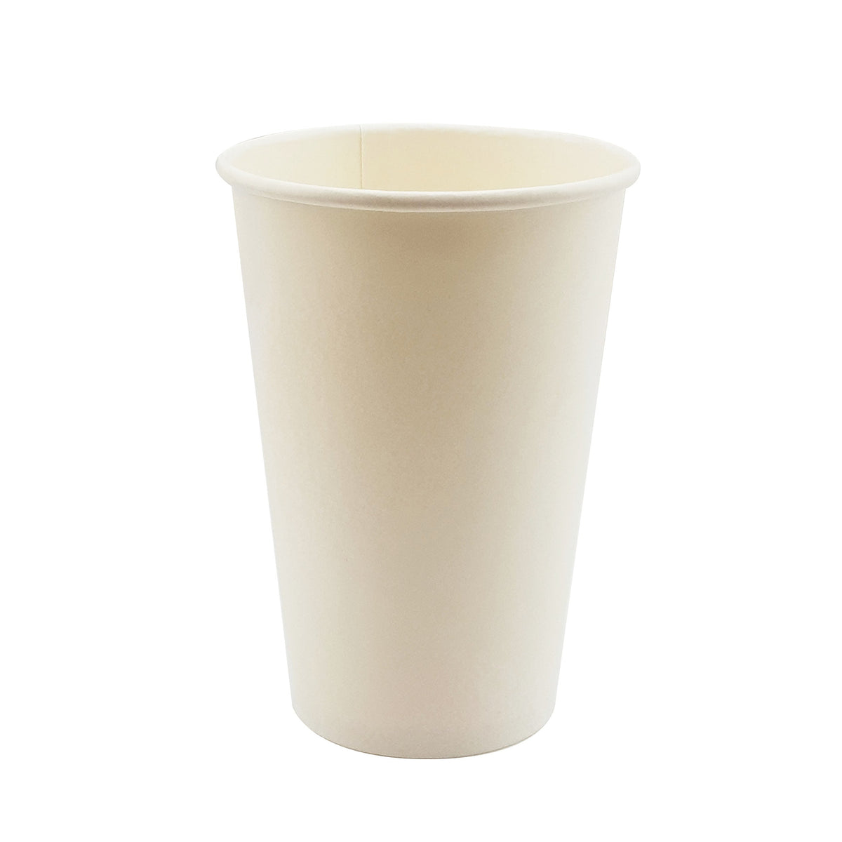 16oz / 90mm White Single Wall Aqueous Coated Cup – Majestic Packaging